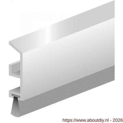 Ellen tochtprofiel dorpelprofiel met borstel aluminium ADS-B 100 cm ...